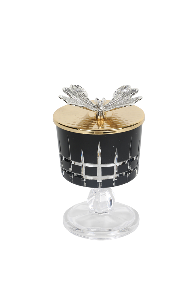 Butterfly Lid Black Jar with Stand – Bayswater Designs